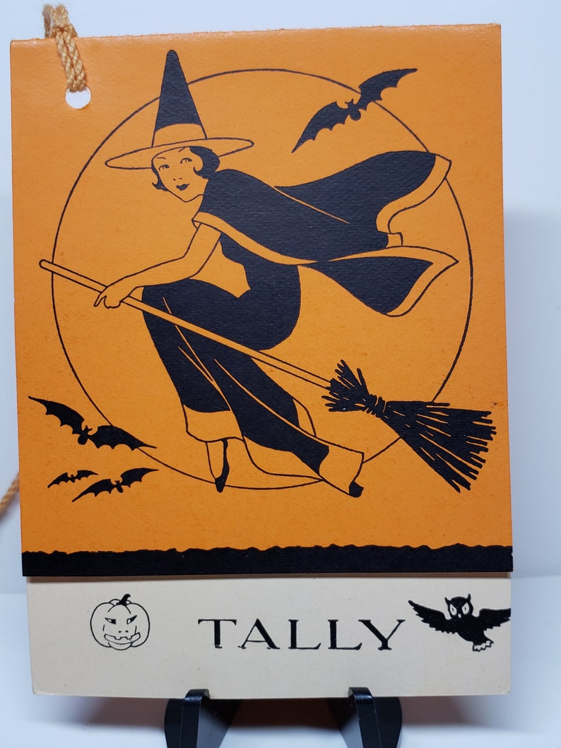 Vintage 1930's Unused Art Deco Bright Orange Halloween - Etsy