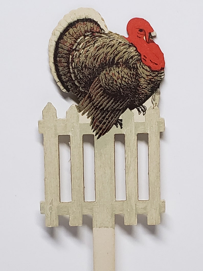 Vintage Unused 1920's Dennison's Turkey Decorative Cut-out Turkey ...