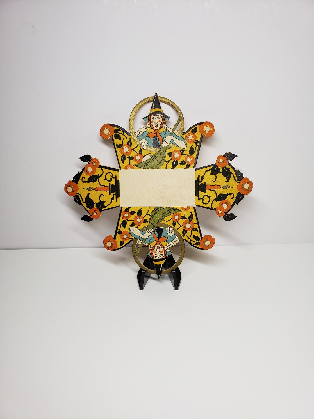 Fantastic Unused Die Cut Gold Gilded Gibson Halloween Nut or Candy Cup ...