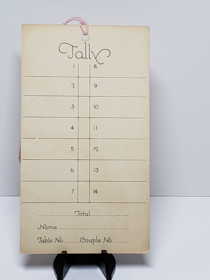 Art Deco 1920's Unused Bridge Tally Card Pretty Flapper - Etsy