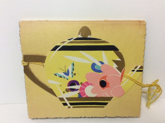 Colorful Unused Buzza Gold Gilded 1920's-30's Art Deco | Etsy