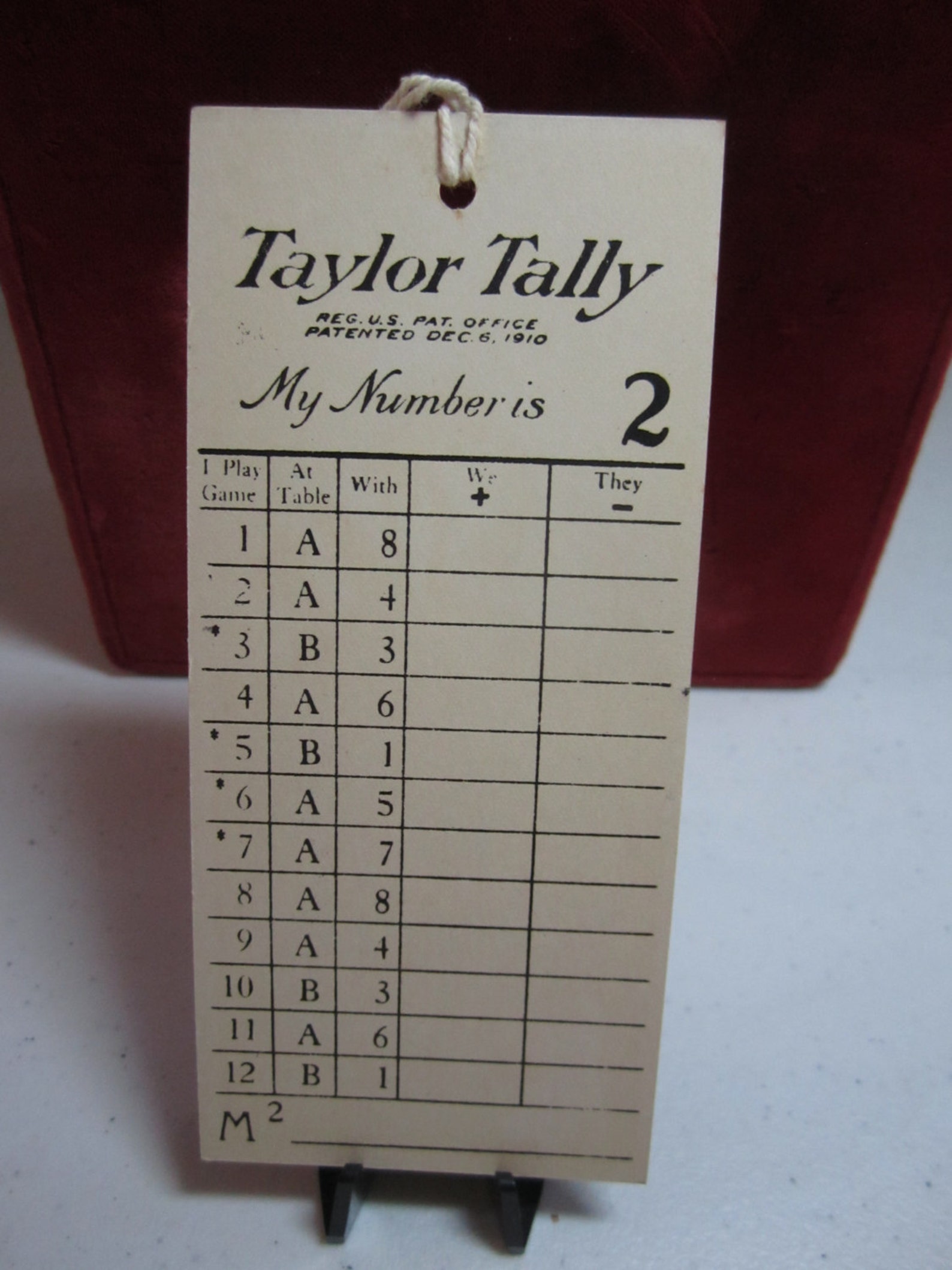 Unused Art Deco 1930's Colorful Bridge Tally Card With - Etsy