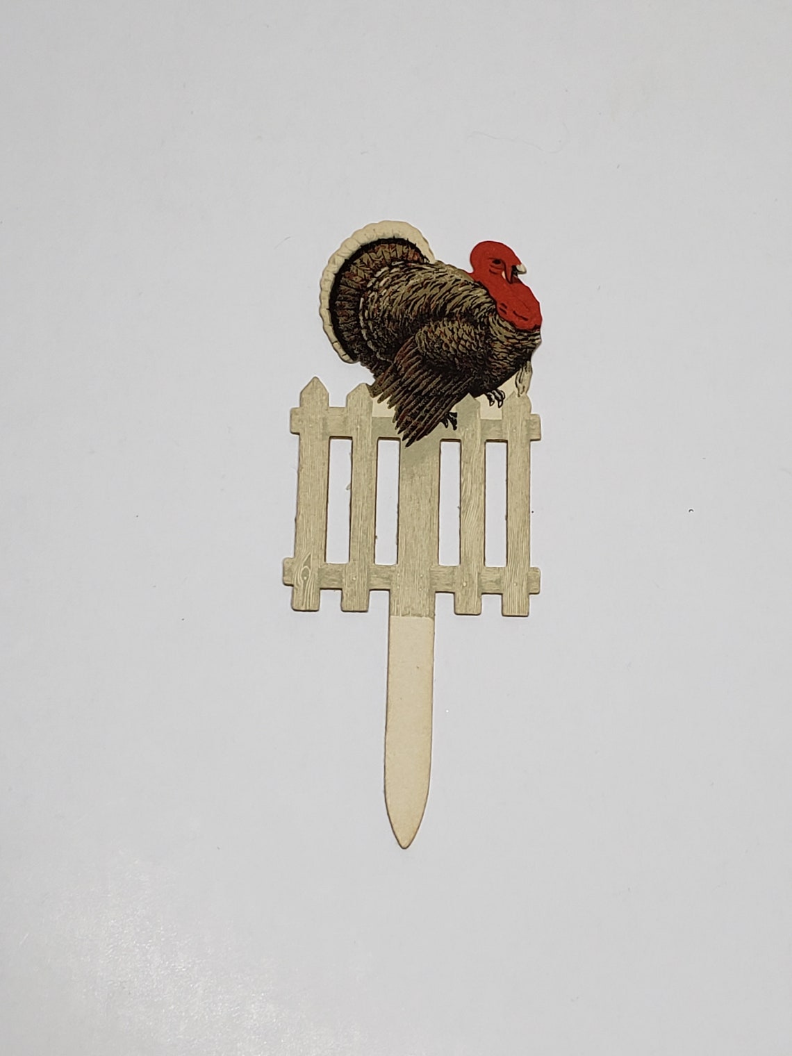 Vintage Unused 1920's Dennison's Turkey Decorative Cut-out Turkey ...