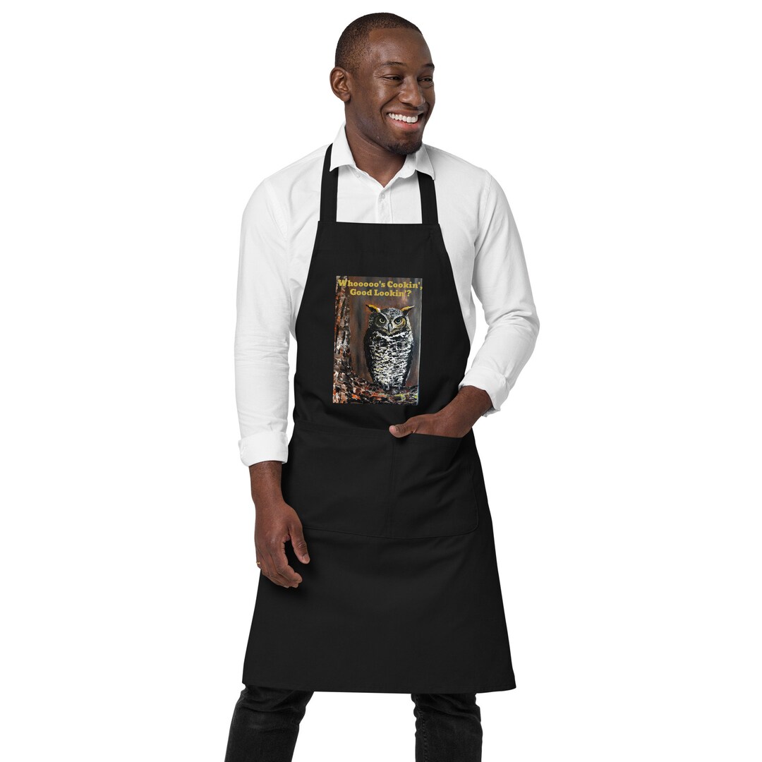 Whoooo's Cookin' Good Lookin' Organic Cotton - Etsy