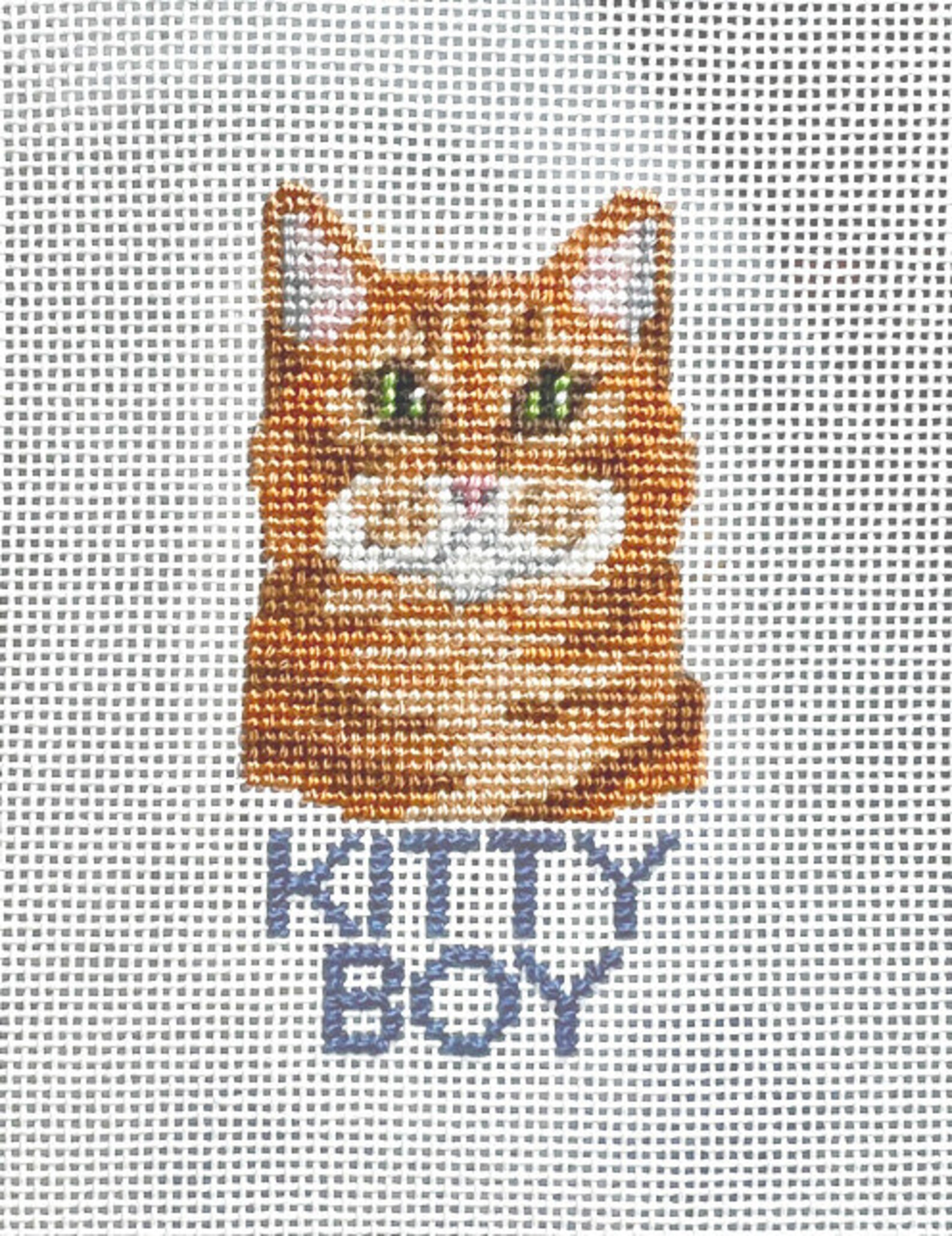 Cat Needlepoint Canvas/hand Painted Needlepoint Canvas/tiny | Etsy