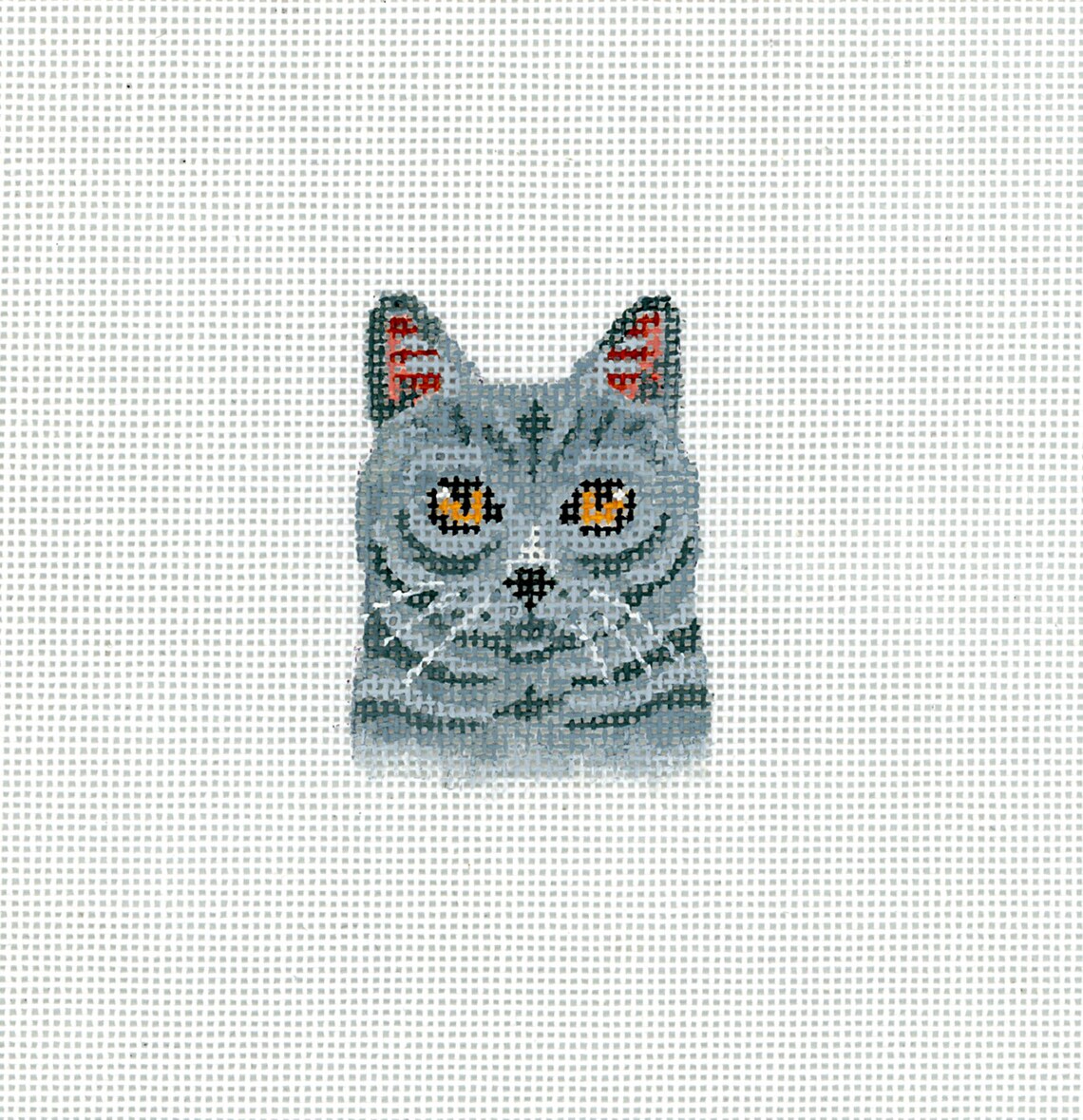 Cat Needlepoint Canvas/hand Painted Needlepoint Canvas/tiny - Etsy