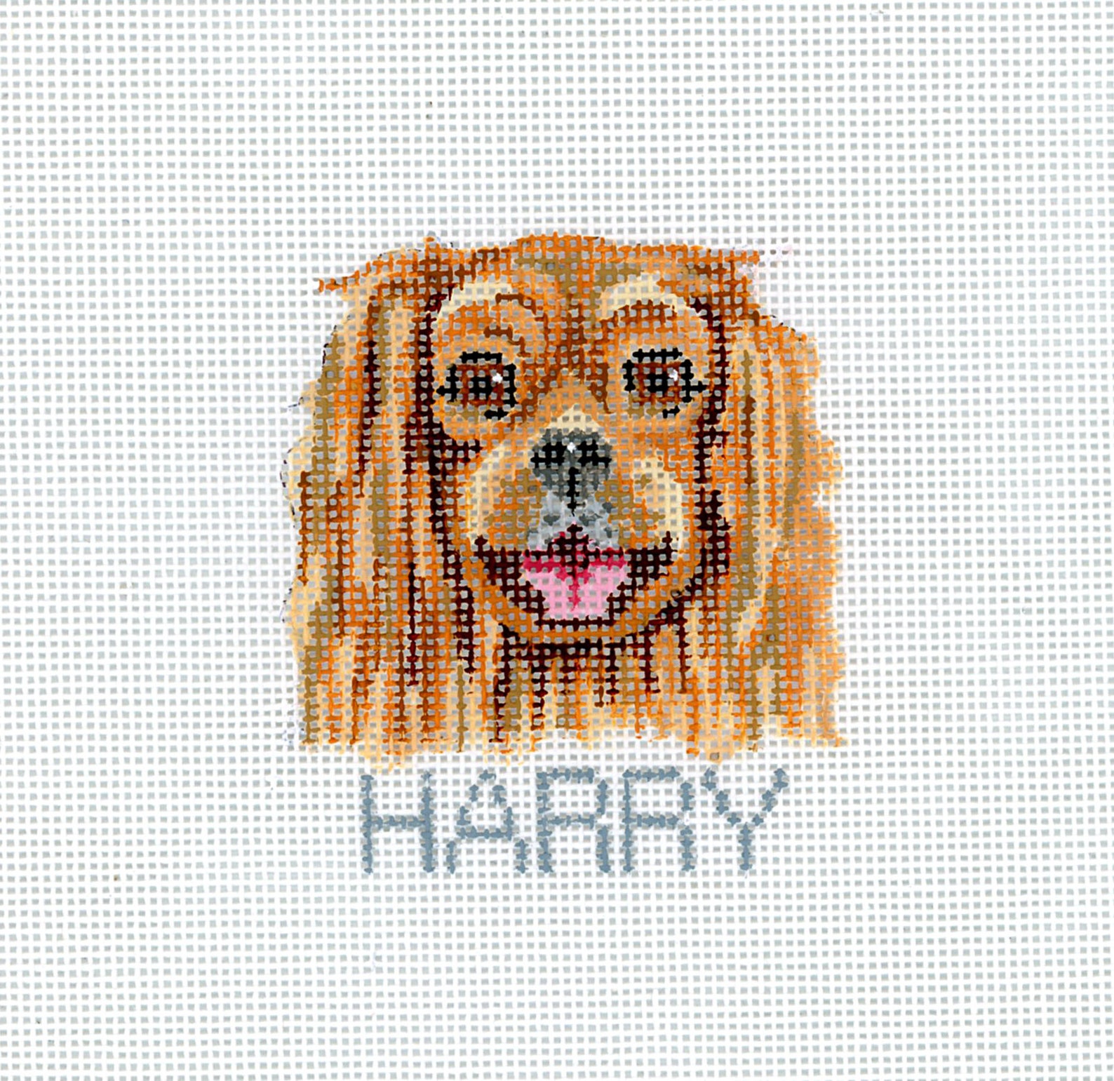 Dog Needlepoint Canvas/hand Painted Needlepoint Canvas/tiny - Etsy