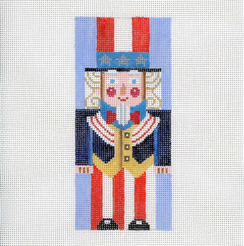 Uncle Sam Needlepoint in American Flag Colors / Patriotic Needlepoint ...