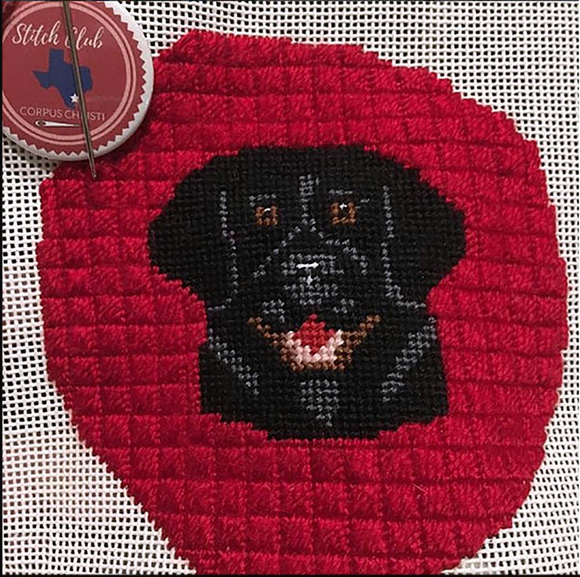 Dog Needlepoint Canvas/hand Painted Needlepoint Canvas/tiny - Etsy