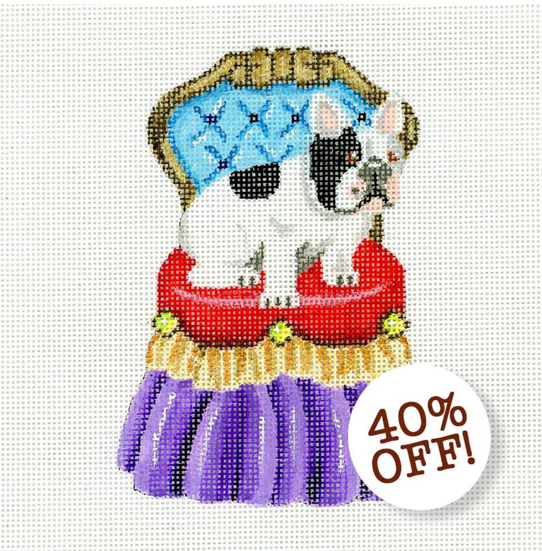 Needlepoint Dog Canvas - French Bulldog - Etsy