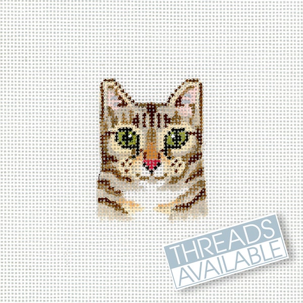 Cat Needlepoint - Etsy