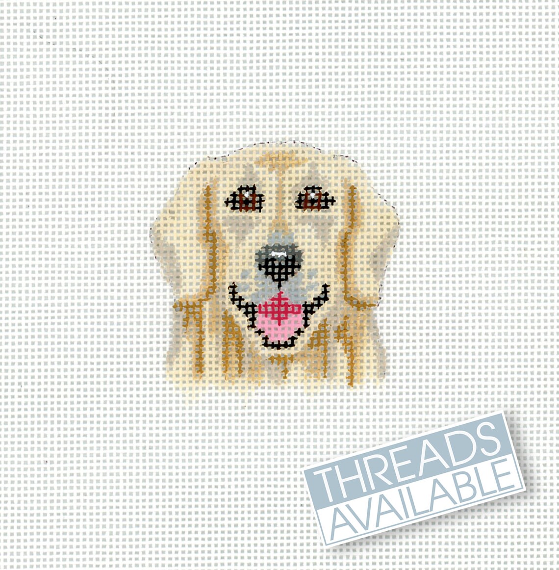 Light Colored Golden Retriever Needlepoint Canvas/hand Painted ...