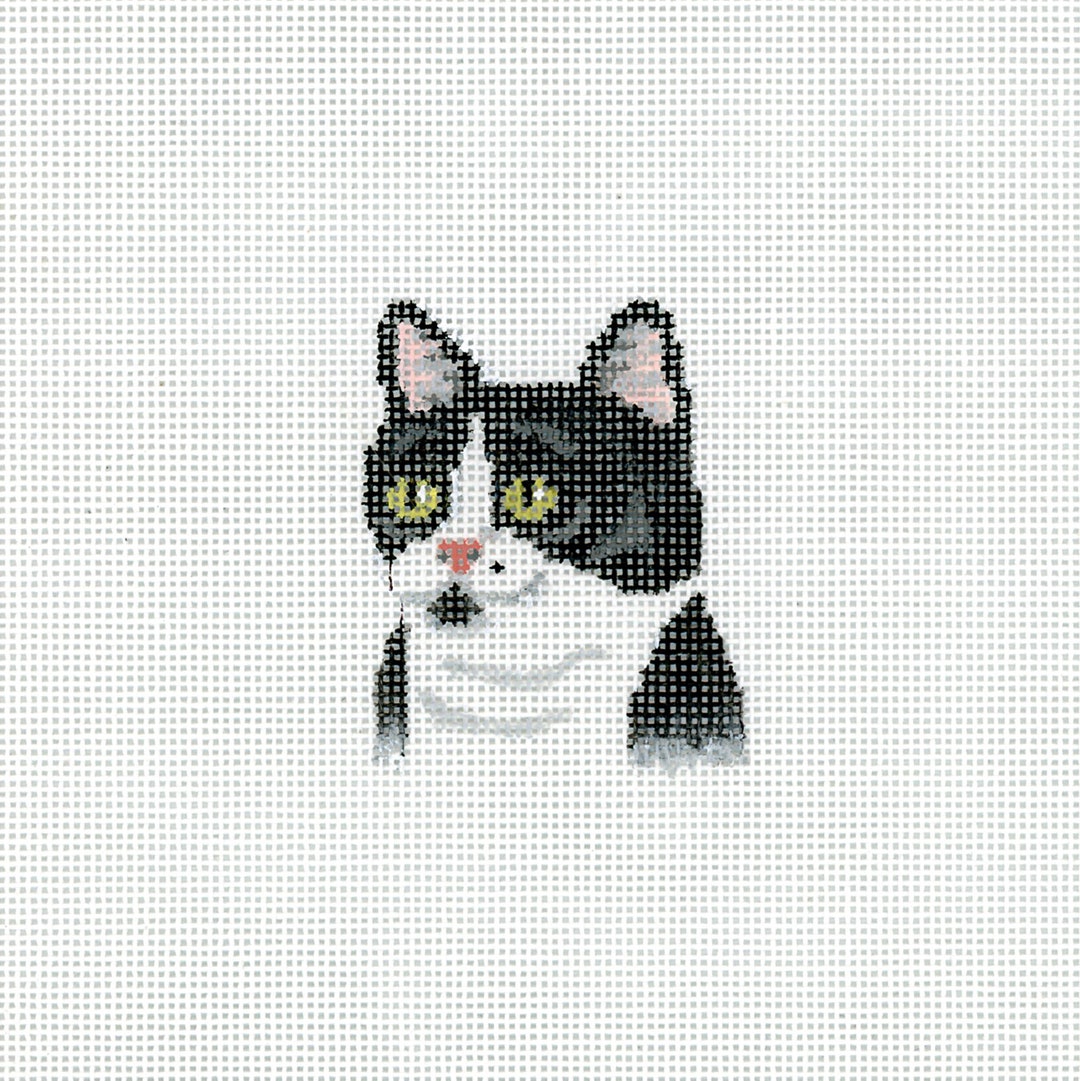 Cat Needlepoint Canvas/hand Painted Needlepoint Canvas/tiny - Etsy