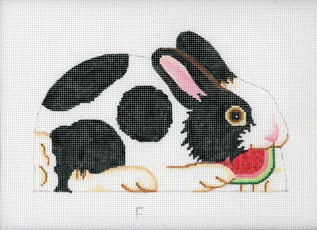 Needlepoint Handpainted Bunny Canvas Baby Bunny Front Back - Etsy