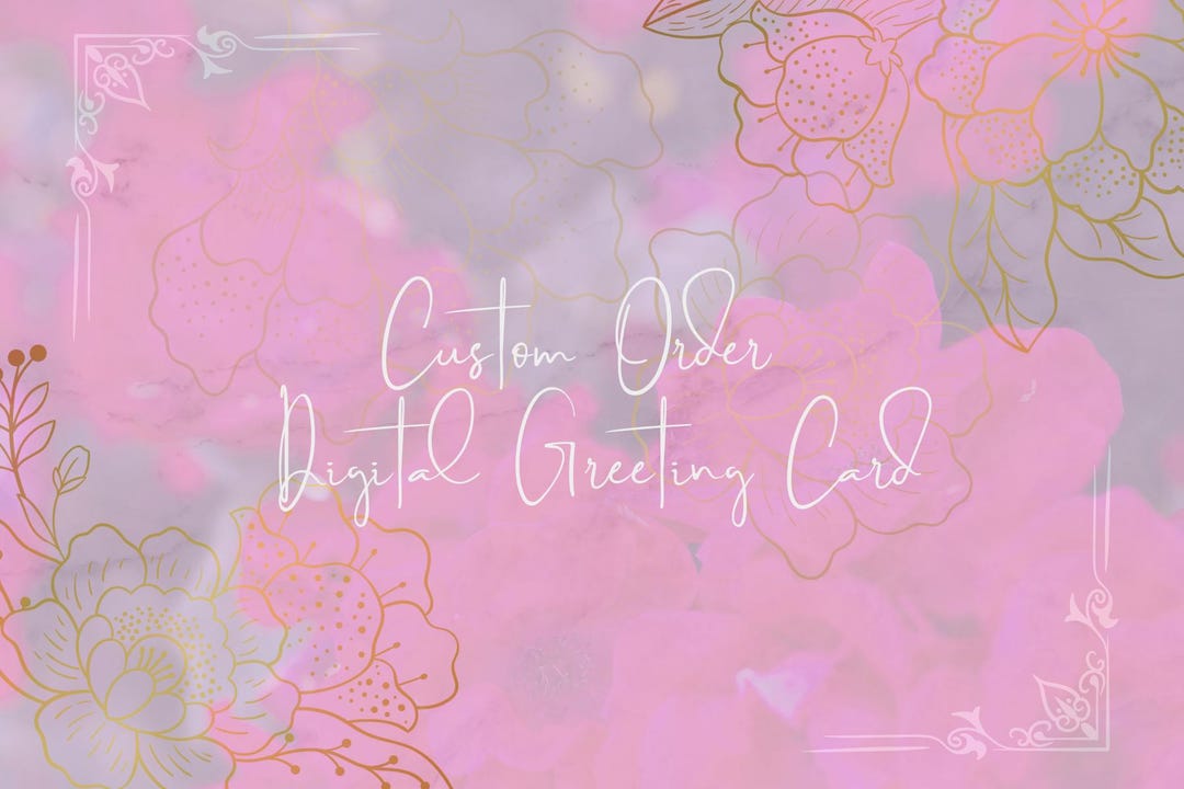 Custom Digital Greeting Card, Made to Order - Etsy