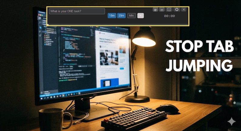 ADHD Visual Timer for Windows: Always-on-top Task Bar & Focus Anchor ...