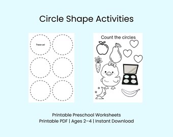 Circle Shape Activities for Toddlers | Printable Preschool Worksheets ...