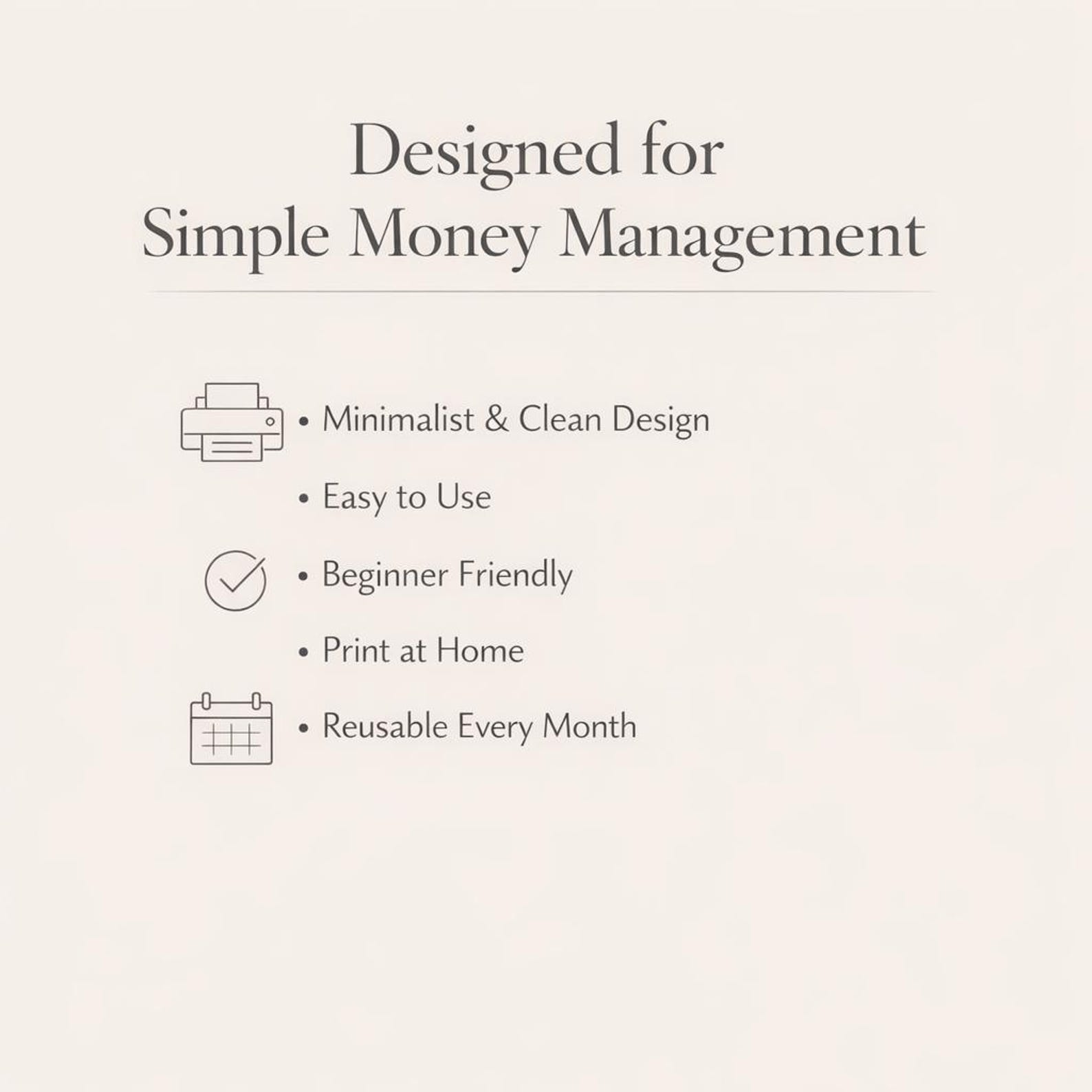 Monthly Expense Tracker Printable, Minimal Spending Log, Simple Expense ...