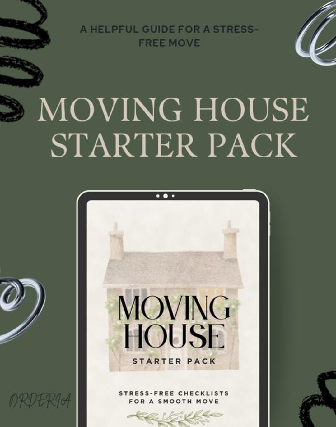 Moving House Checklist | Printable Moving Planner | First Time Move ...
