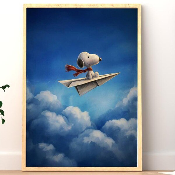 Airplane Snoopy Decor - Etsy