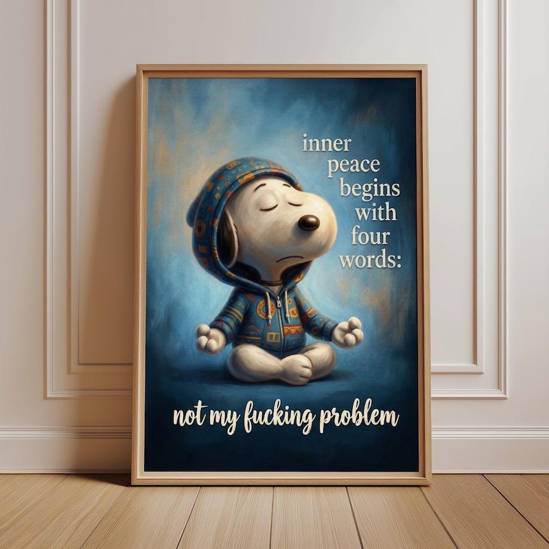 Snoopy Quotes Posters - Etsy