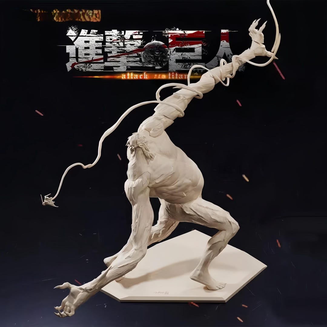 Attack on Titan Beast Titan STL File, Ruined Base 3D Print (digital ...