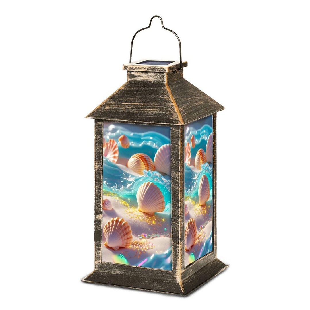 Beach Seashell Solar Lantern - Etsy