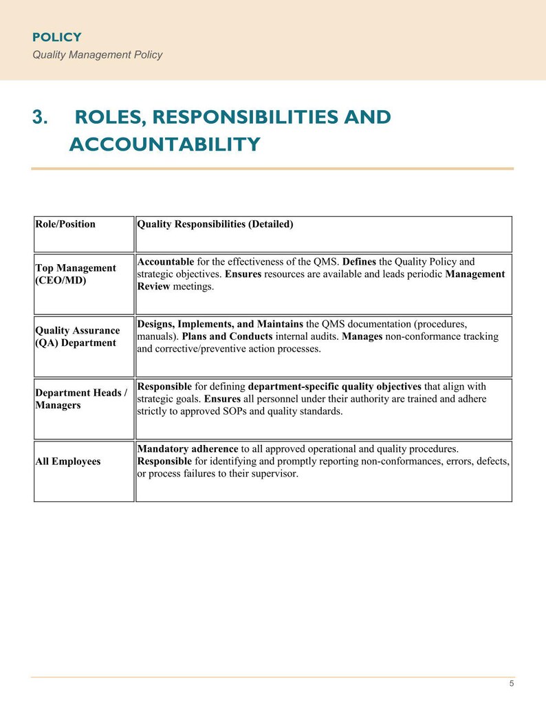 Quality Management System QMS Policies | ISO 9001 Documentation, Audits ...