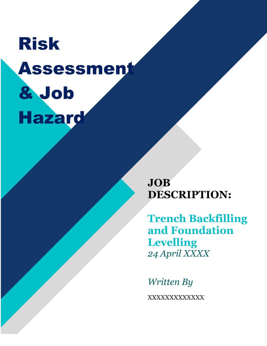Civil and Ground Works HSE JSA Bundle | Excavation, Concreting & Soil ...