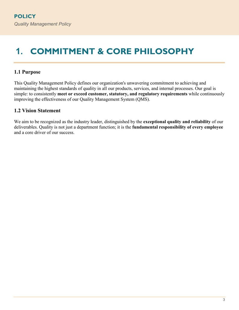 Quality Management System QMS Policies | ISO 9001 Documentation, Audits ...