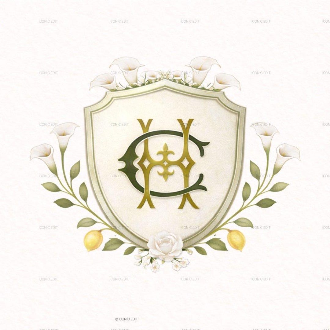 Custom Monogram Crest, Wedding Stationery, Wax Seals, Party Logo ...