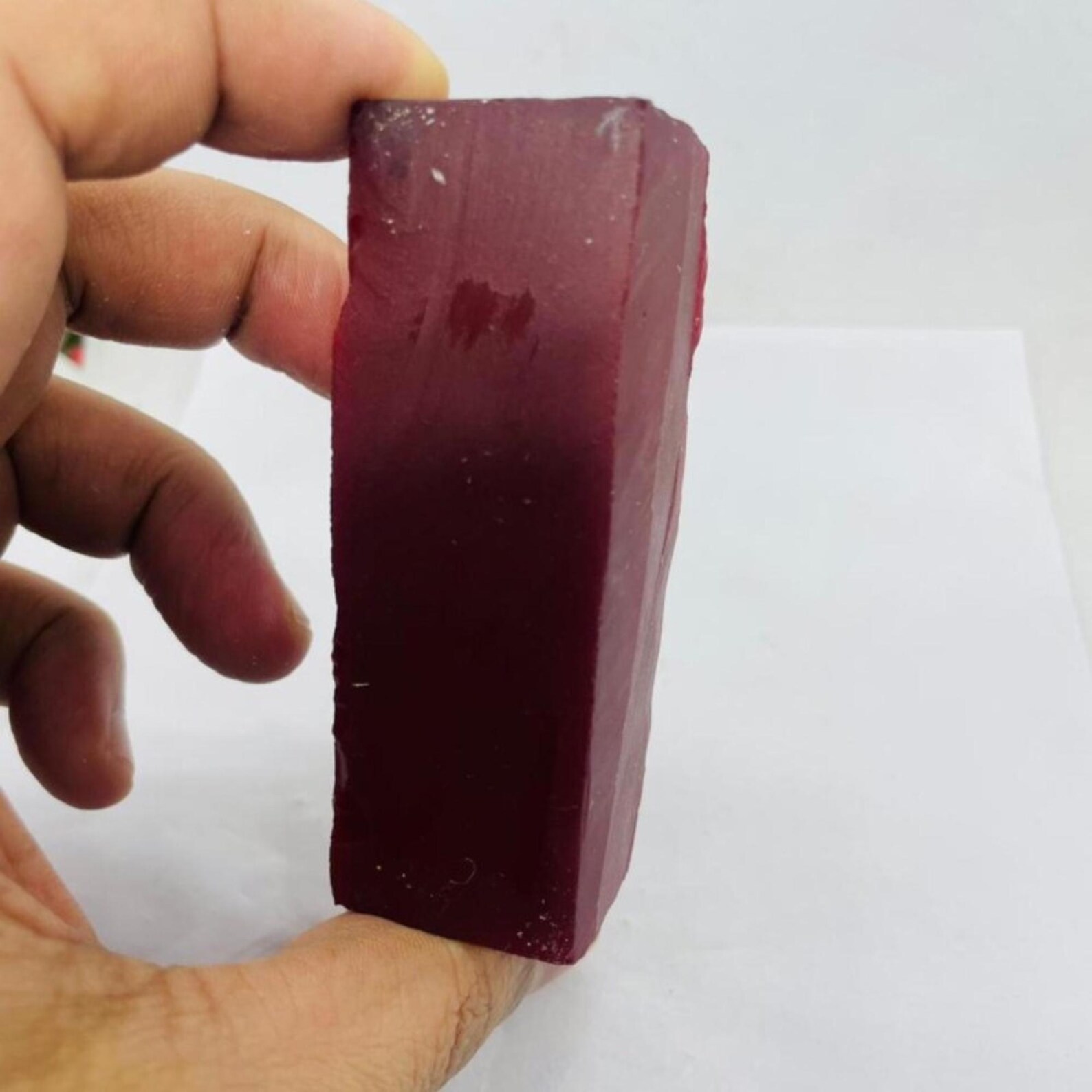 Red Garnet Slab, Lab Created Slice for Jewelry Making, Healing (675CT ...