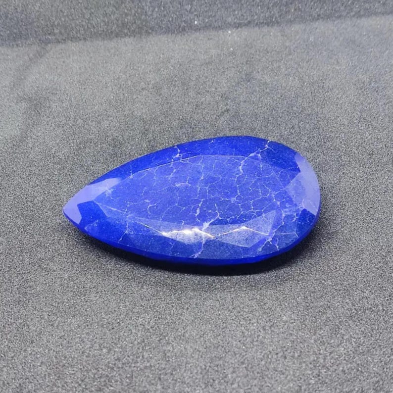 Buy Blue Sapphire Rough Pear Cut Loose Gemstone Natural AAA++ 300-400CT ...
