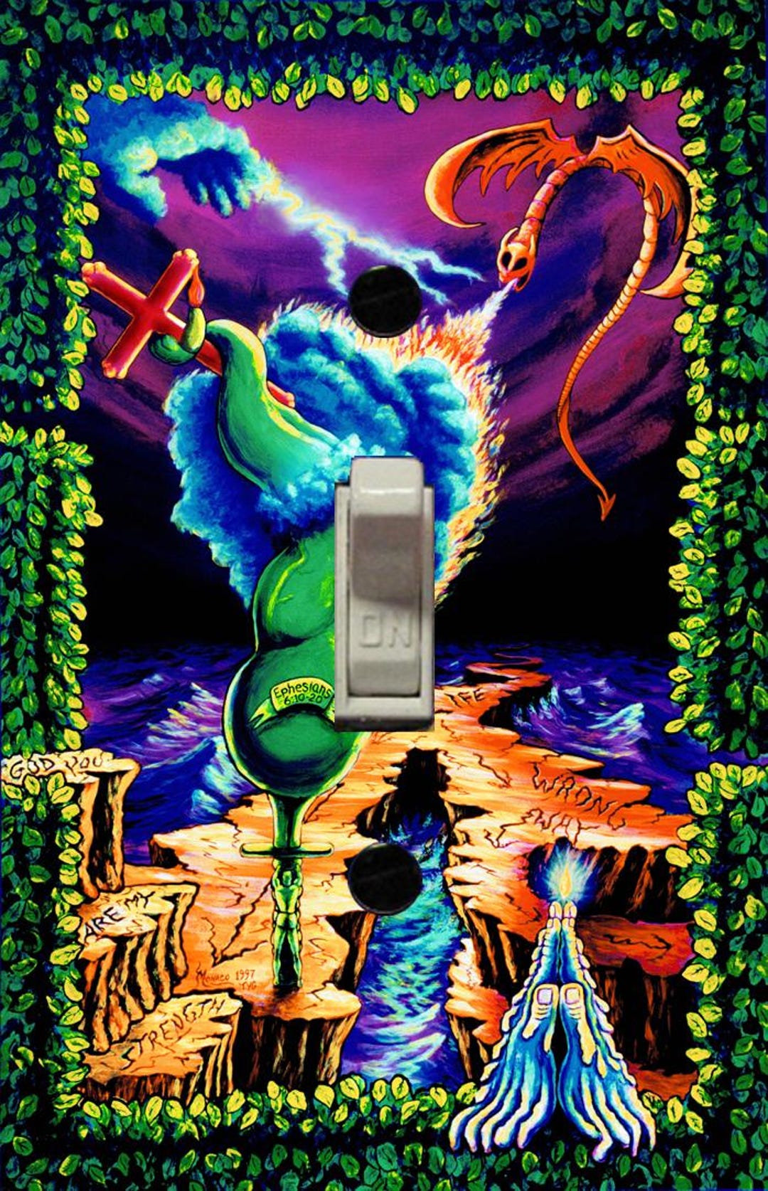 Trippy Light Switch Cover: Psychedelic Spiritual Art by Vincent Monaco ...