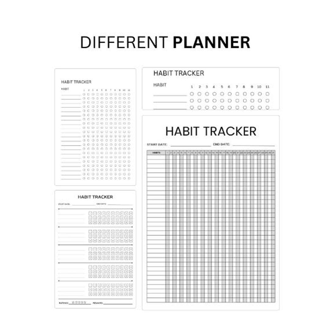 Monthly Habit Tracker Printable | Habit Tracker Template | Routine ...