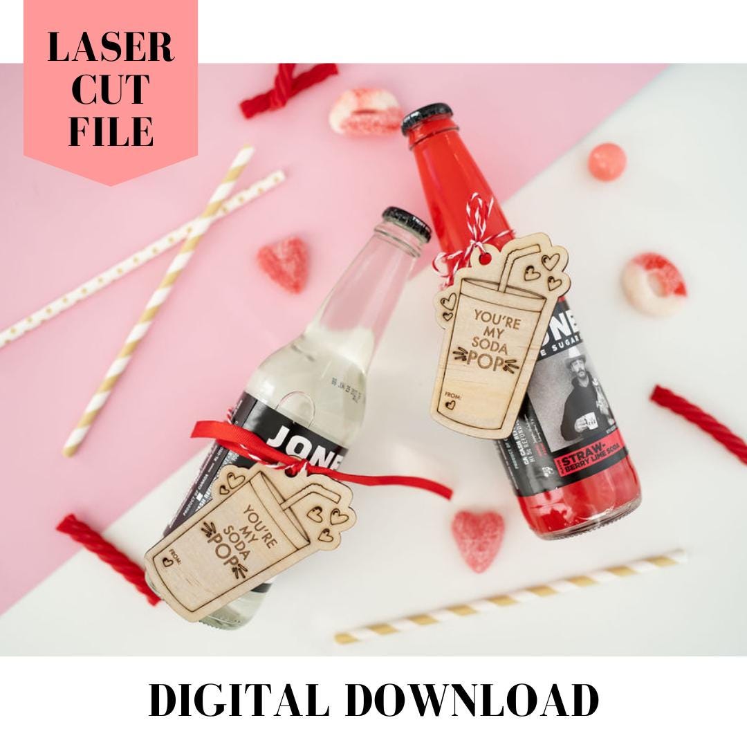 Soda Pop Valentine SVG | Hearts Cut File for Cricut, Silhouette ...