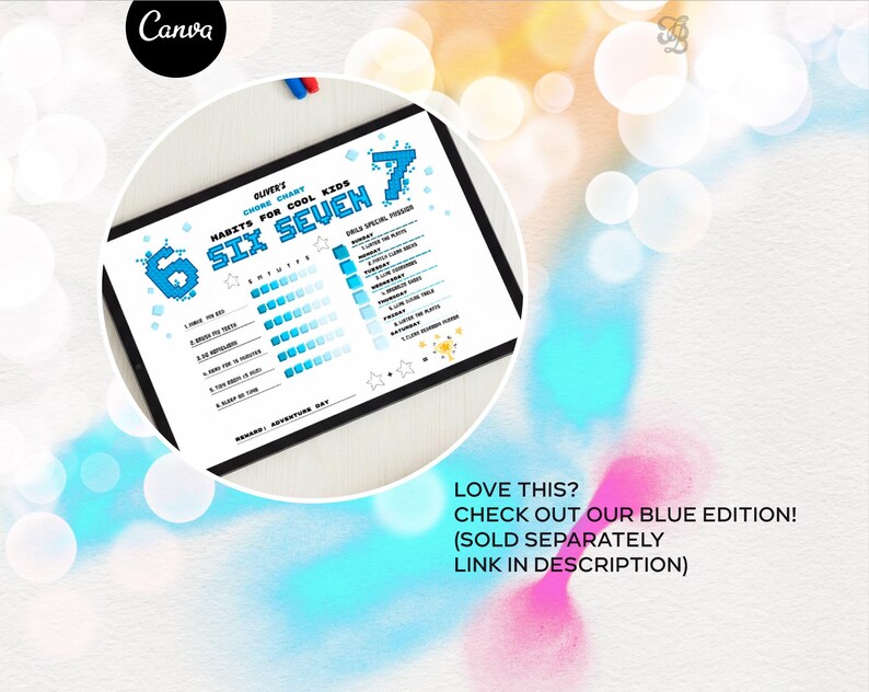 Editable 67 Trend Chore Chart for Girl, Viral "six Seven" Habit Tracker ...