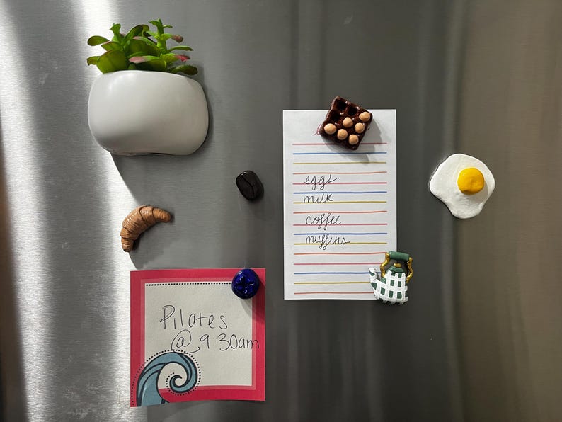 Breakfast Magnets Set | Polymer Clay Magnets - Etsy