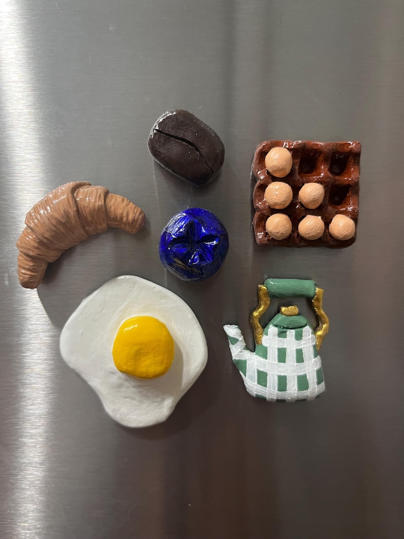 Breakfast Magnets Set | Polymer Clay Magnets - Etsy