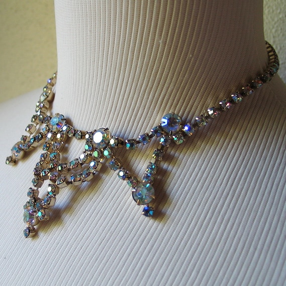 Vintage 1960s Sparkling Princess Aurora Borealis Rhinestone | Etsy