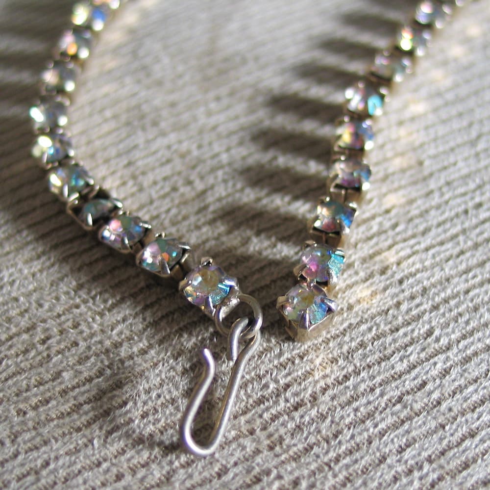 Vintage 1960s Sparkling Princess Aurora Borealis Rhinestone Necklace - Etsy