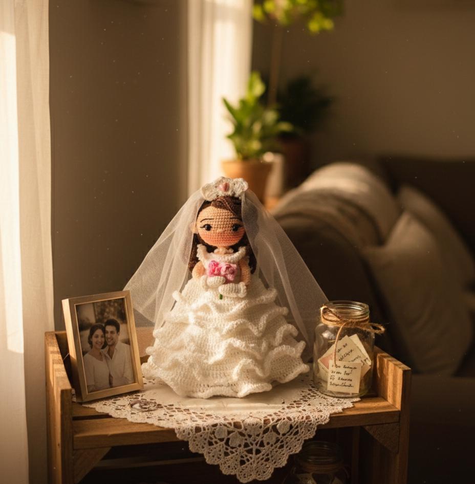 Farrah Bride Doll Crochet Pattern, Amigurumi Wedding Doll Tutorial, PDF ...