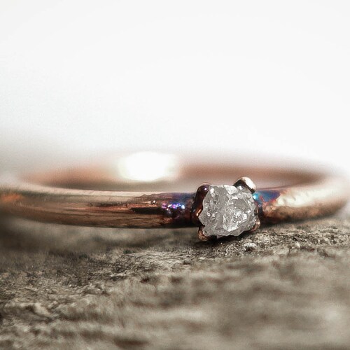 Moonstone Copper Ring / Natural Gemstone / Healing Stone Ring - Etsy