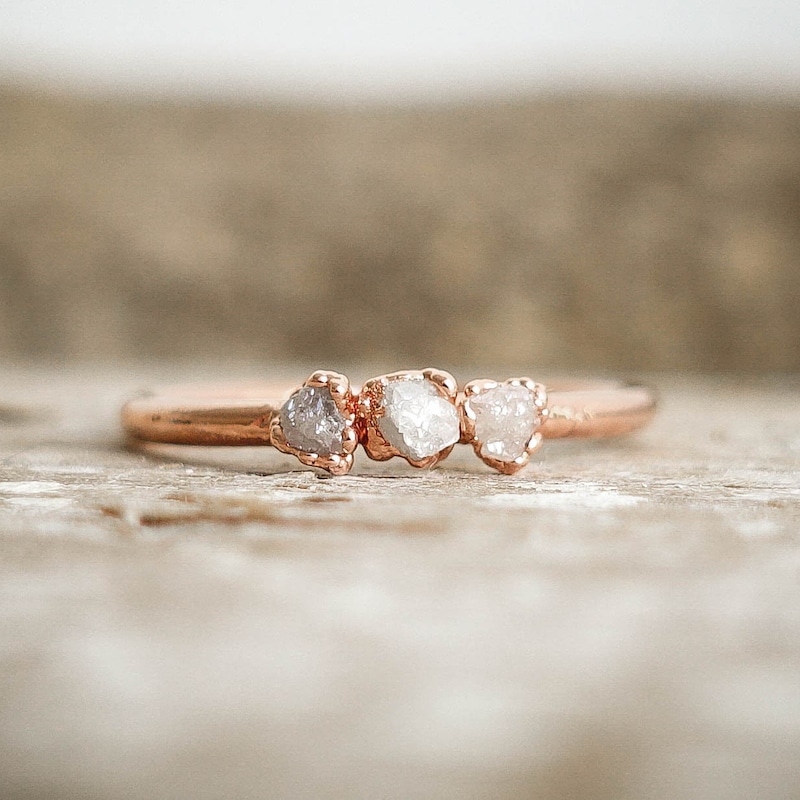 Rough Gemstone Ring - Etsy