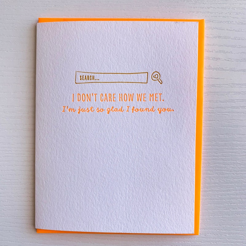 Swiped Right Card - Etsy