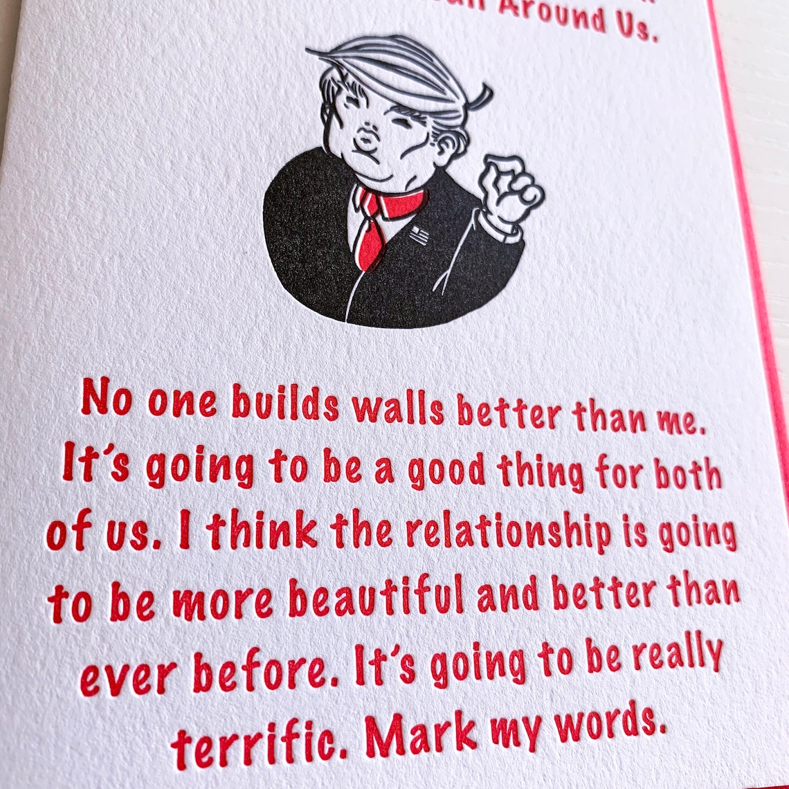 Trump Valentines Card Valentine Gift for Him Valentines Card - Etsy