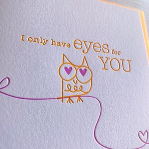 Valentine's Day Card I Only Have Eyes for You. Card for - Etsy