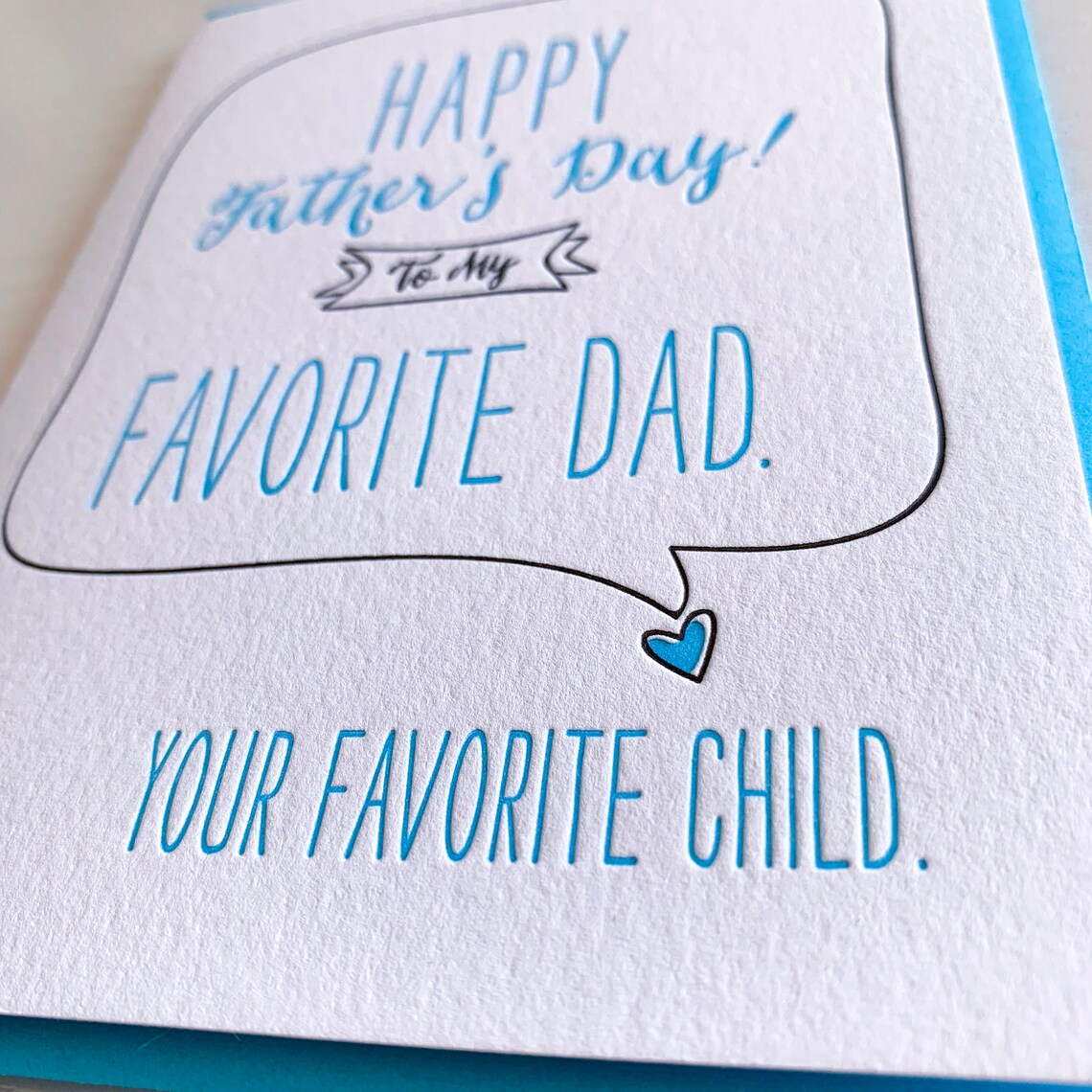 Father's Day Card. Favorite Dad Father's Day Card. | Etsy