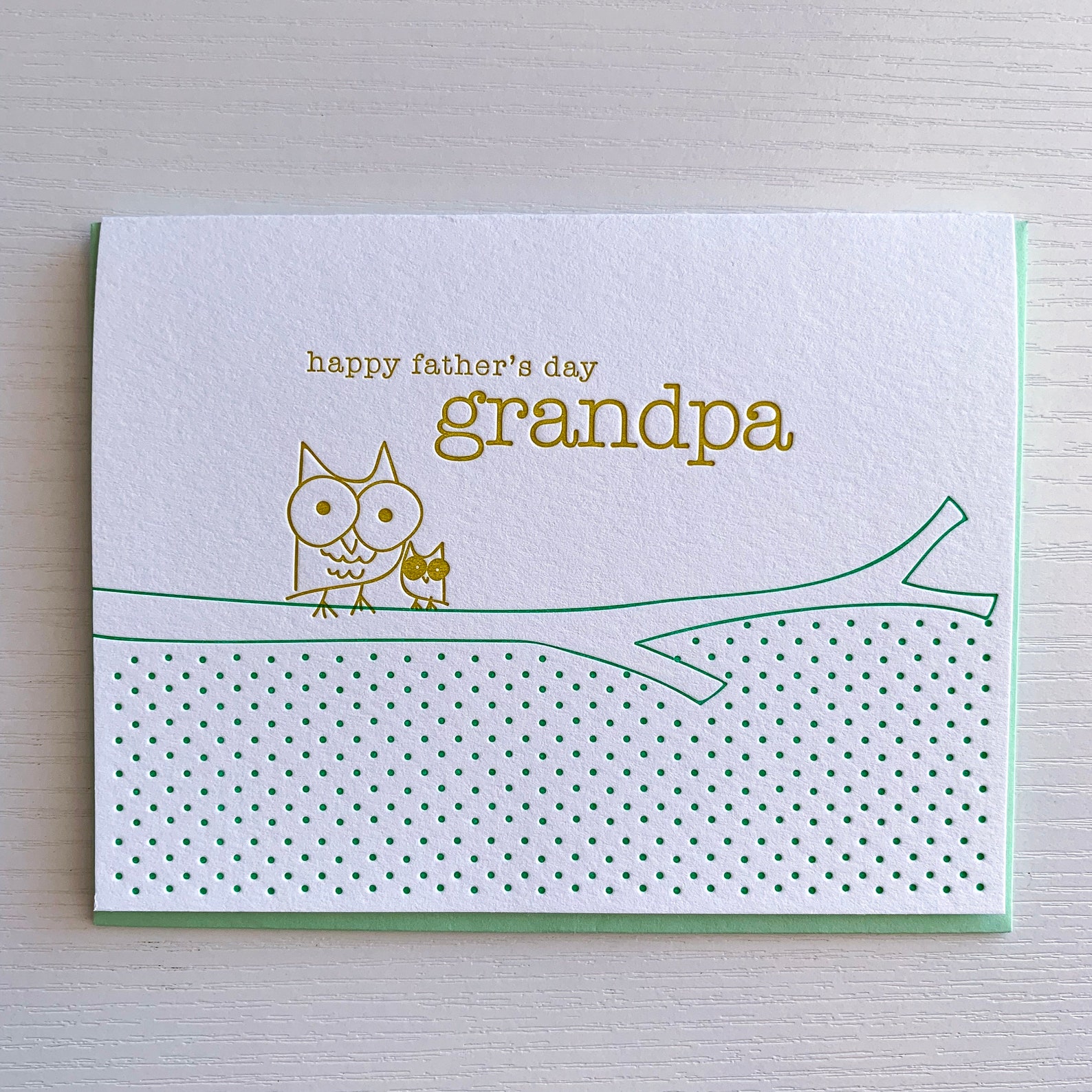 Fathers Day Card for Grandpa Grandfather Owl and Owlette - Etsy