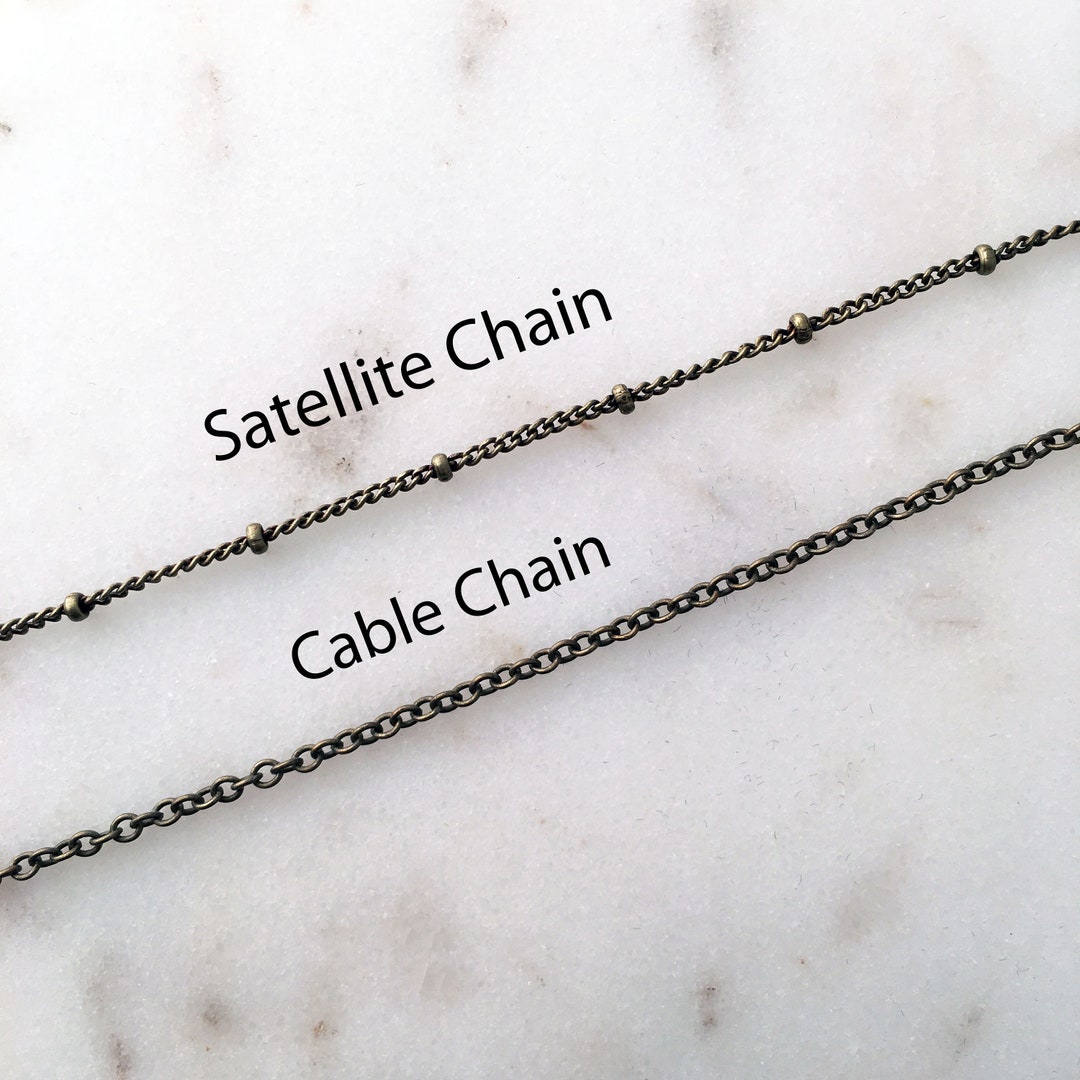 Antiqued Brass Chain, Replacement Chain, Vintage Style Chain, Nickel ...